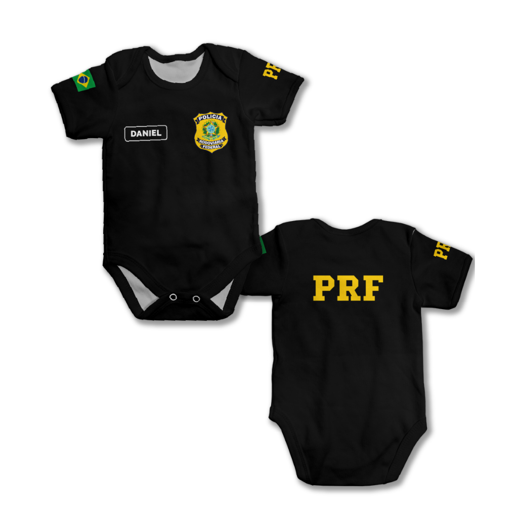 Body bebê personalizado com nome PRF | Shopee Brasil