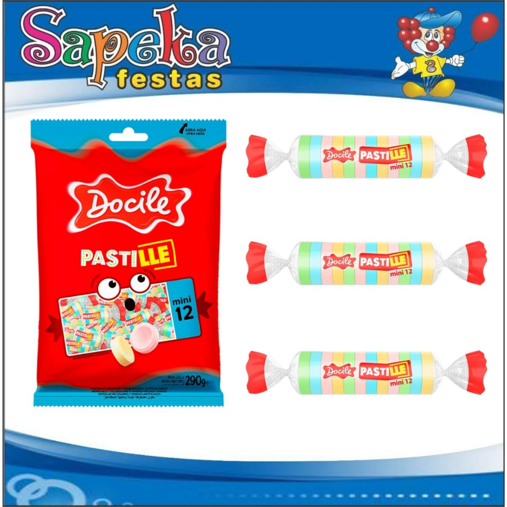 Pastilha Mini 12 Pastille Sortida c/50 - Docile | Shopee Brasil