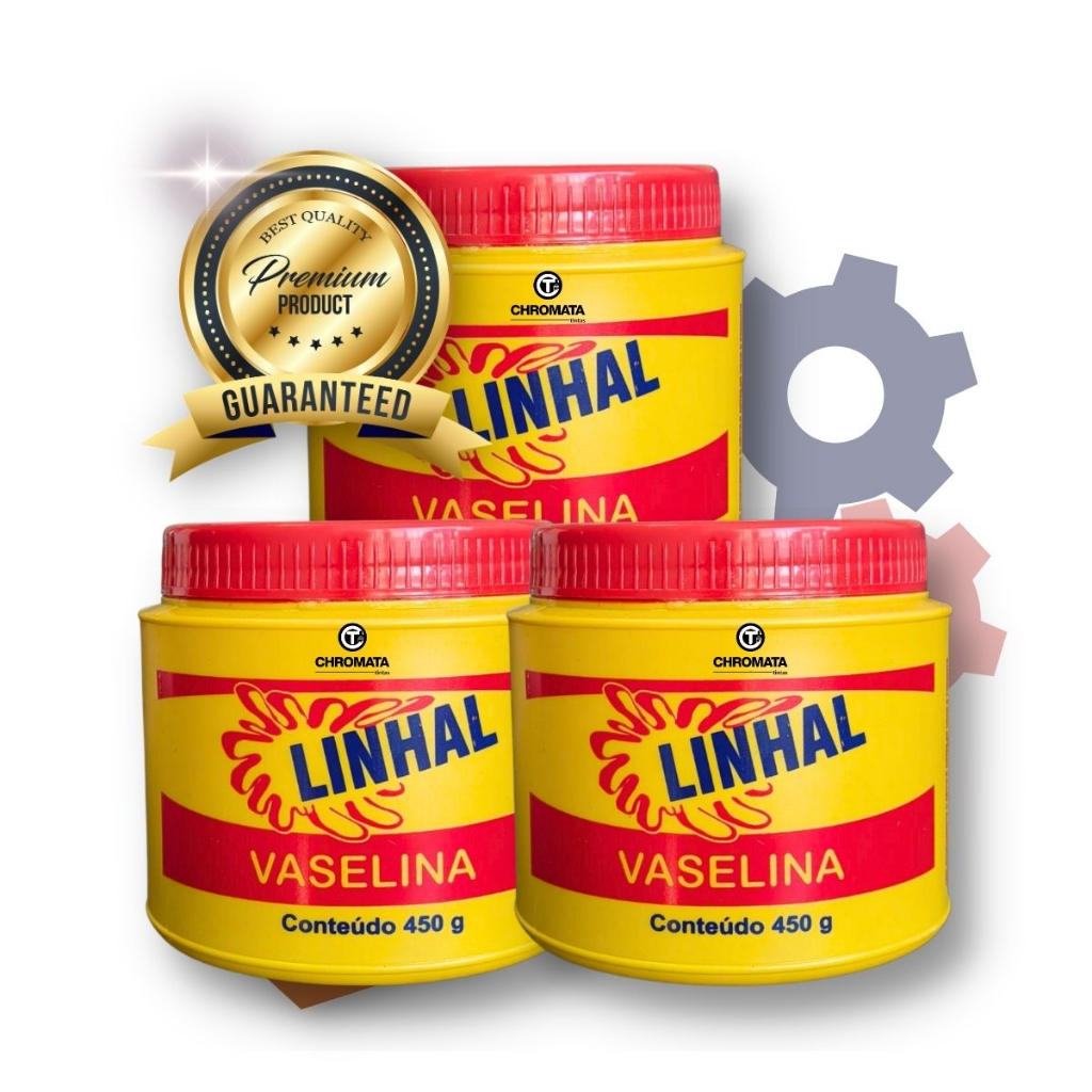 Kit 3 Unidades Vaselina Solida Em Pasta Industrial 450g Linhal | Shopee ...