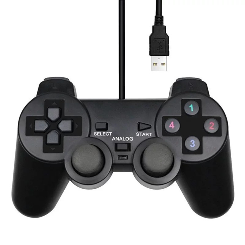 Controle Joystick Gamer Jogos Console e Computador Entrada Usb | Shopee Brasil