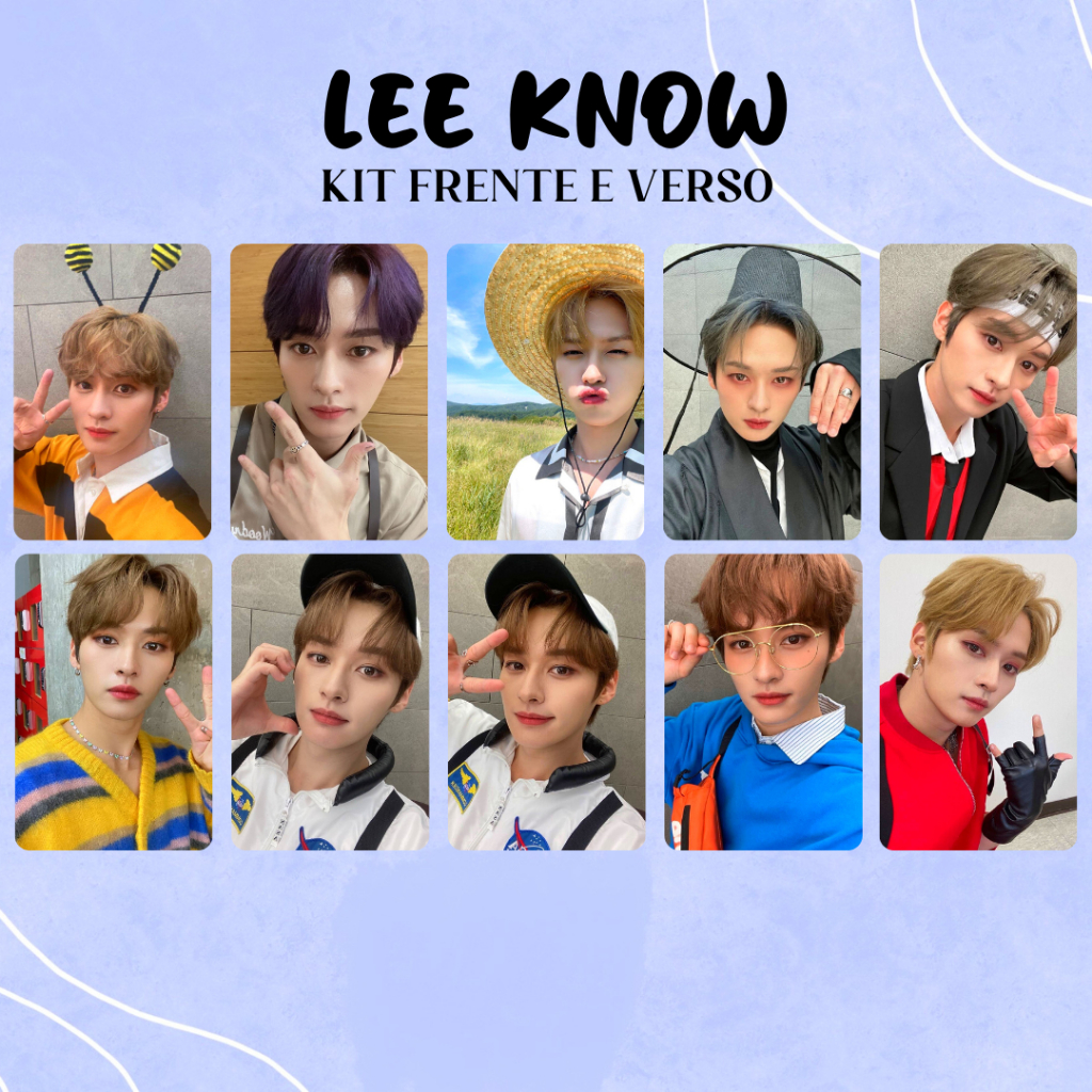 Photocards Lee know frente e verso | Shopee Brasil