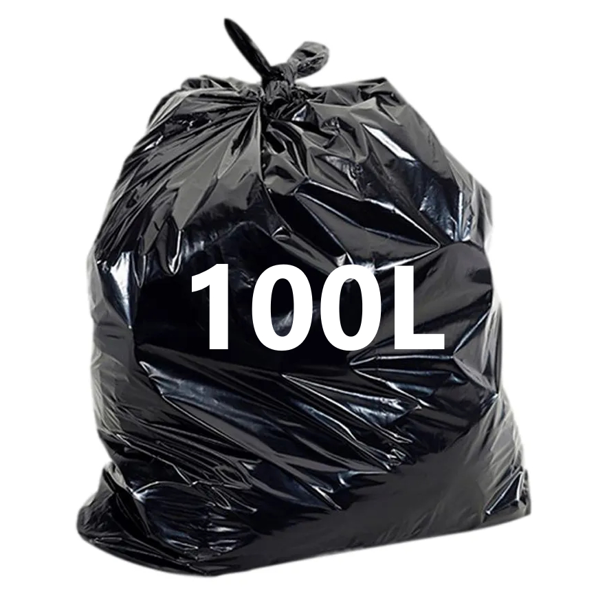 Saco de Lixo Preto 100 Litros Resistente Com 100 Unidades | Shopee Brasil