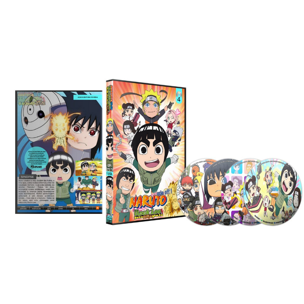 Dvd Naruto Sd Rock Lee Série Completa | Shopee Brasil