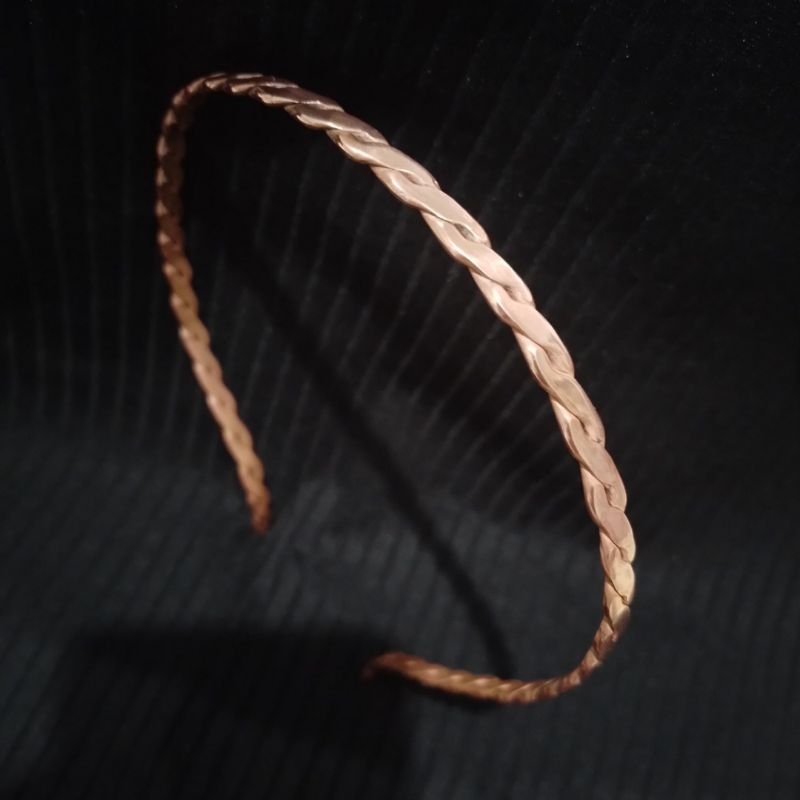 Tiara Trançada de Cobre 100% puro 2 fios. | Shopee Brasil
