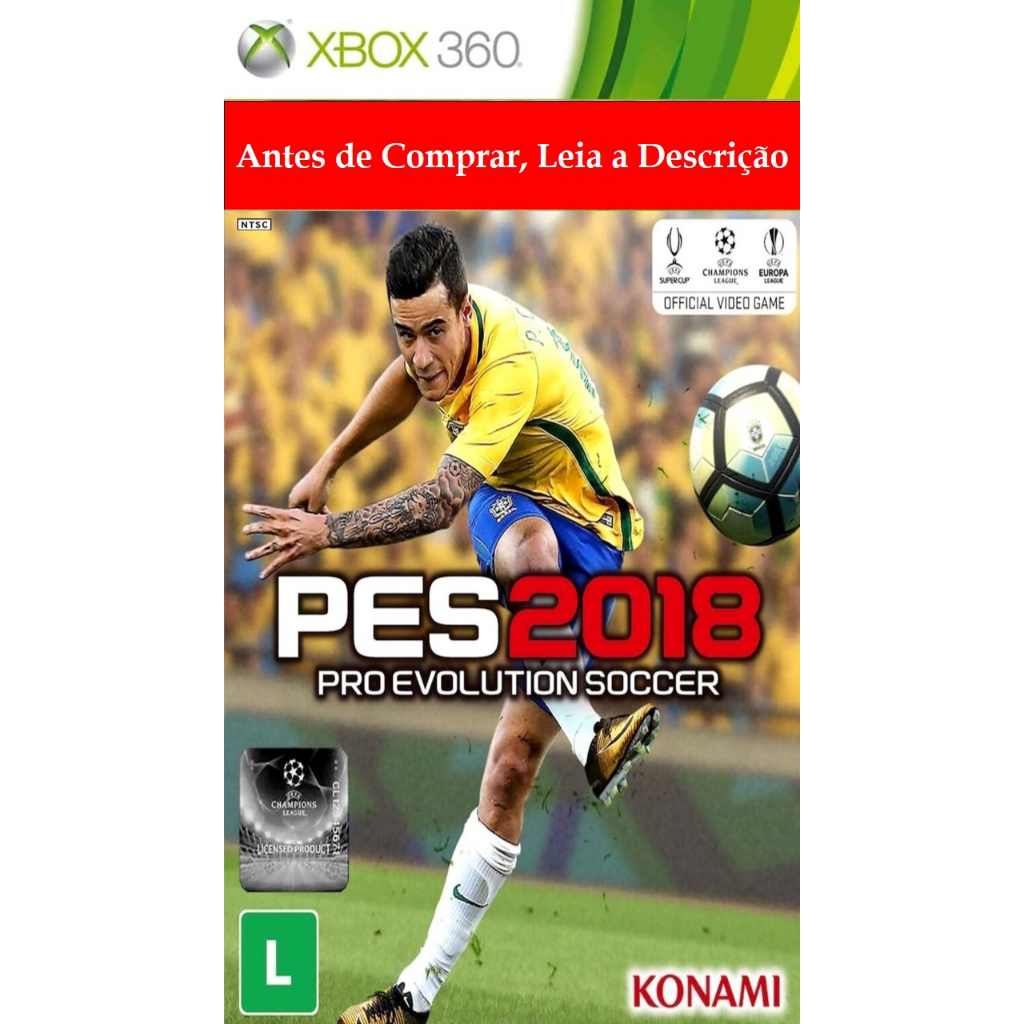 Jogo Pro Evolution Soccer 2018 Xbox 360 Mídia Física PES 2018 | Shopee ...