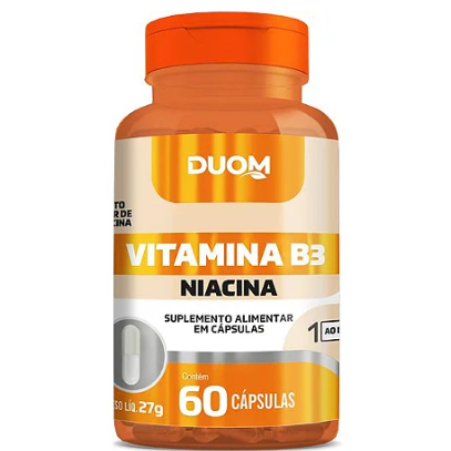 Kit DUOM 3 UN Vitamina B3 Niacina 60 cápsulas - DUOM | Shopee Brasil