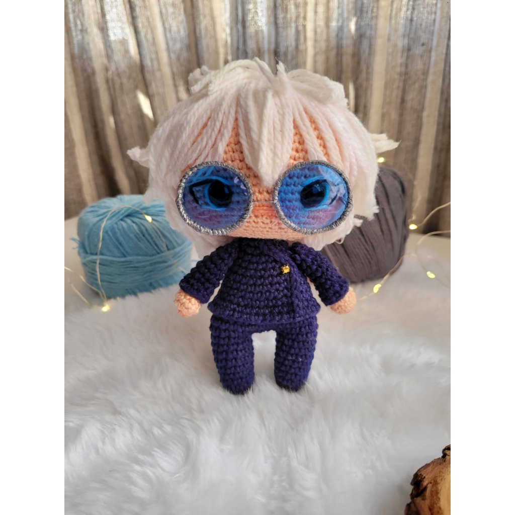 Gojo Satoru - Jujutsu Kaisen amigurumi | Shopee Brasil
