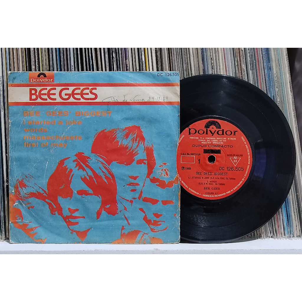 COMPACTO VINIL DUPLO BEE GEES- BIGGEST- 1969- ORIGINAL | Shopee Brasil