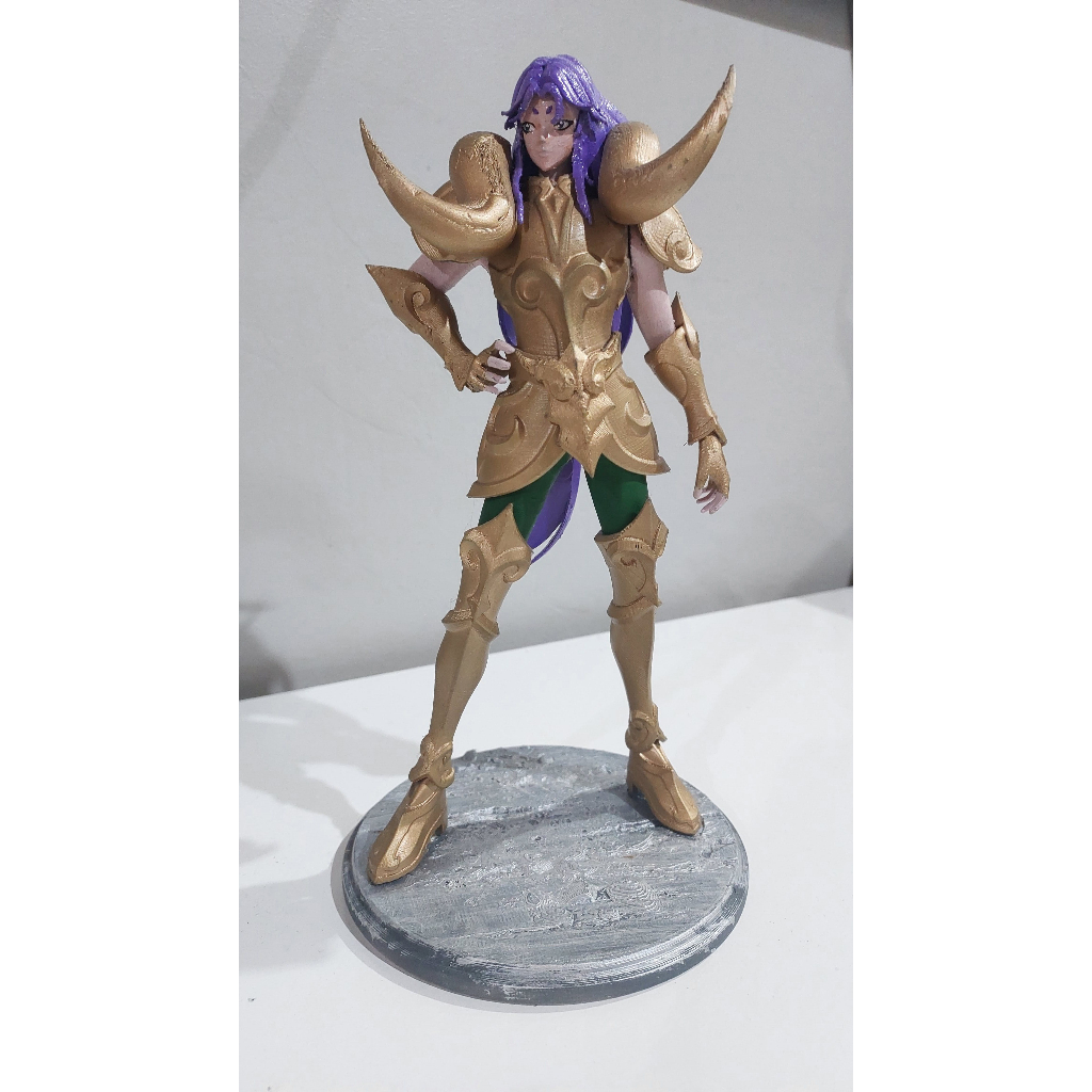 Mu de Aries Cavaleiros dos Zodíaco Action Figure Impressão 3D | Shopee ...