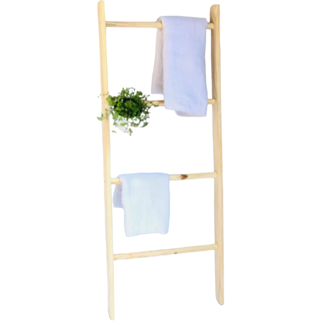 Escada Decorativa De Madeira pinus, quarto, banheiro, decor. | Shopee ...