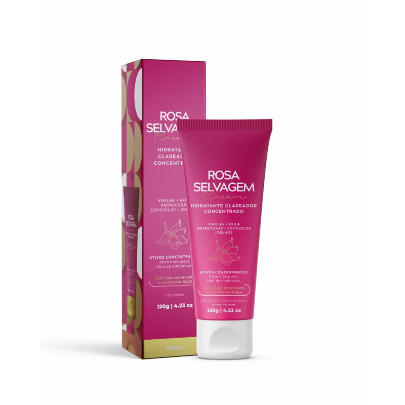 ROSA CREAM - HIDRATANTE CLAREADOR CONCENTRADO - Rosa Selvagem 120g ...