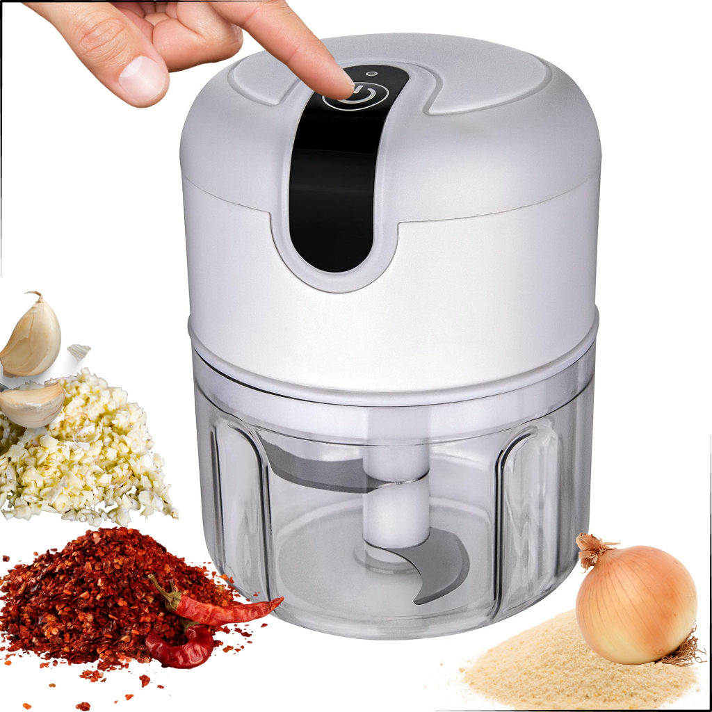 Mini processador mixer USB moedor de alimentos alho, cebola, verduras ...