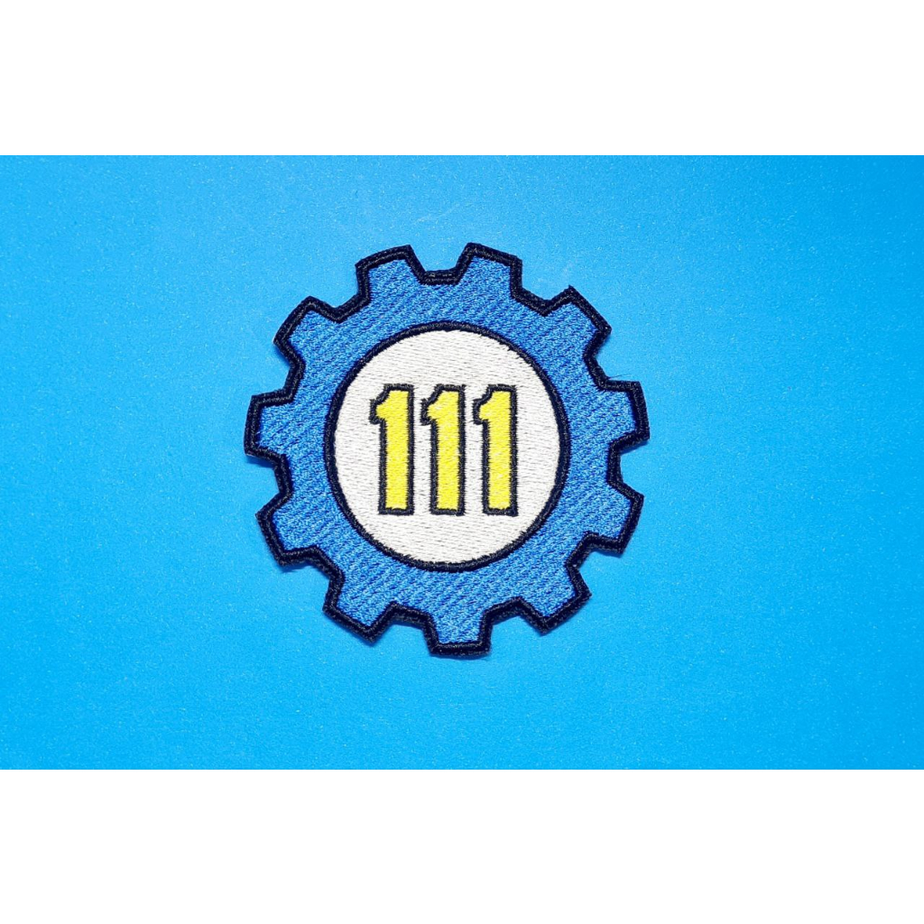 Patch Aplique Bordado FALLOUT 4 Vault 111 - 8cm x 8cm - com ...