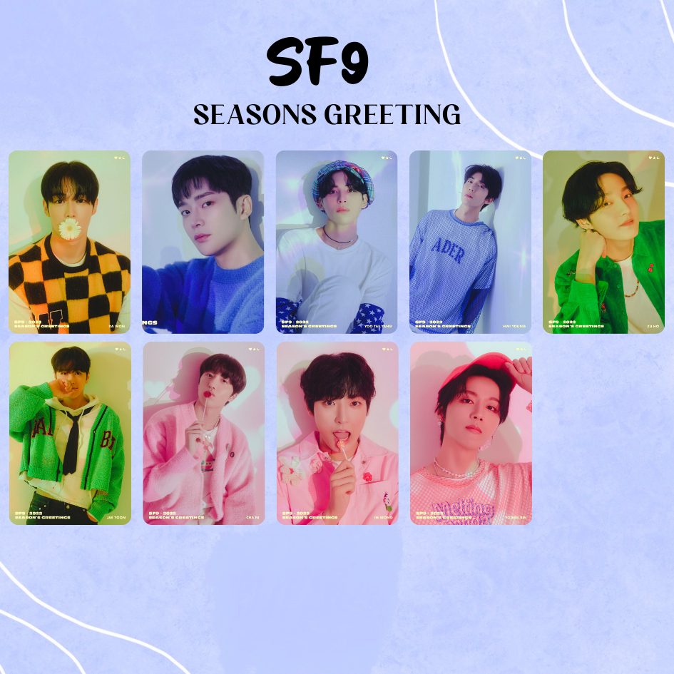 Photocards SF9 Seasons Greetings | Shopee Brasil