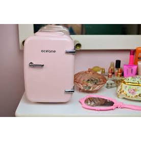 Mini Geladeira Rosa Skincare Fridge 4L Oceane | Shopee Brasil