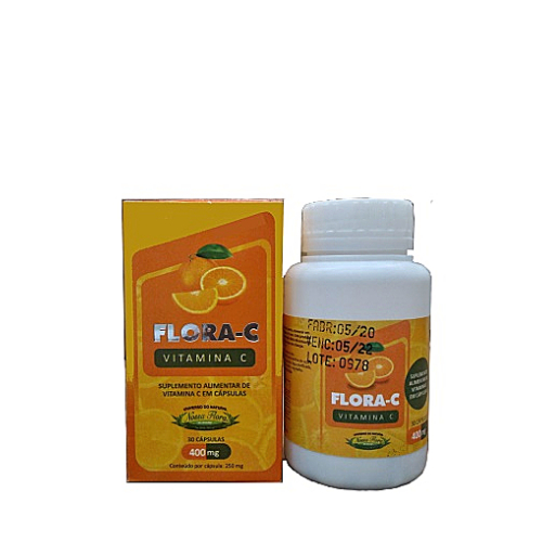 FLORA C VITAMINA C 400MG 30CAPSULAS - NOSSA FLORA | Shopee Brasil