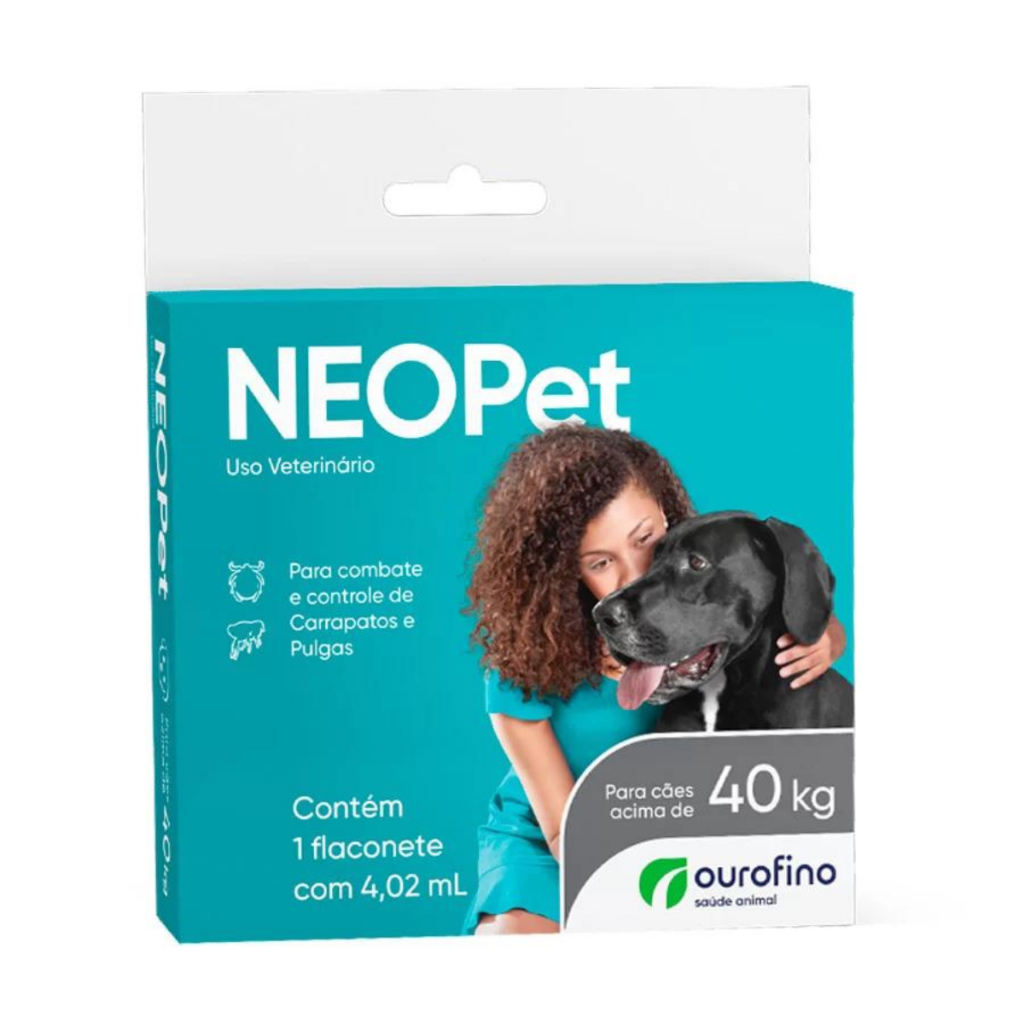 Neopet Antipulgas E Carrapatos Acima De 40kg 4,02ml | Shopee Brasil