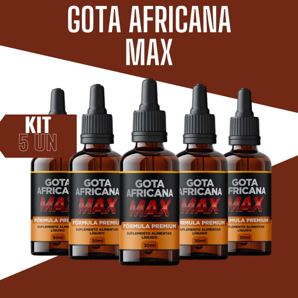 5 GOTA AFRICANA MAX ORIGINAL MEGA OFERTA | Shopee Brasil
