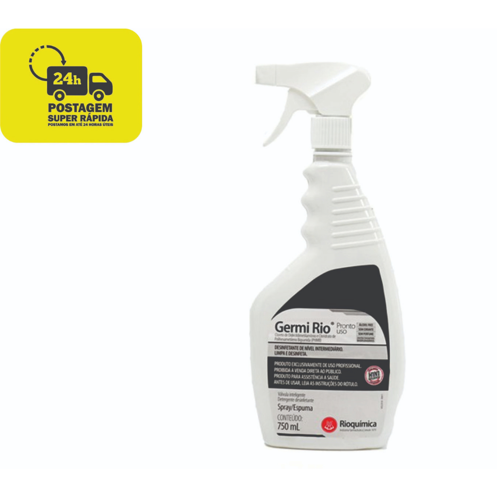 Desinfetante Germi Rio Spray Espuma - Rioquímica - 750ml | Shopee Brasil