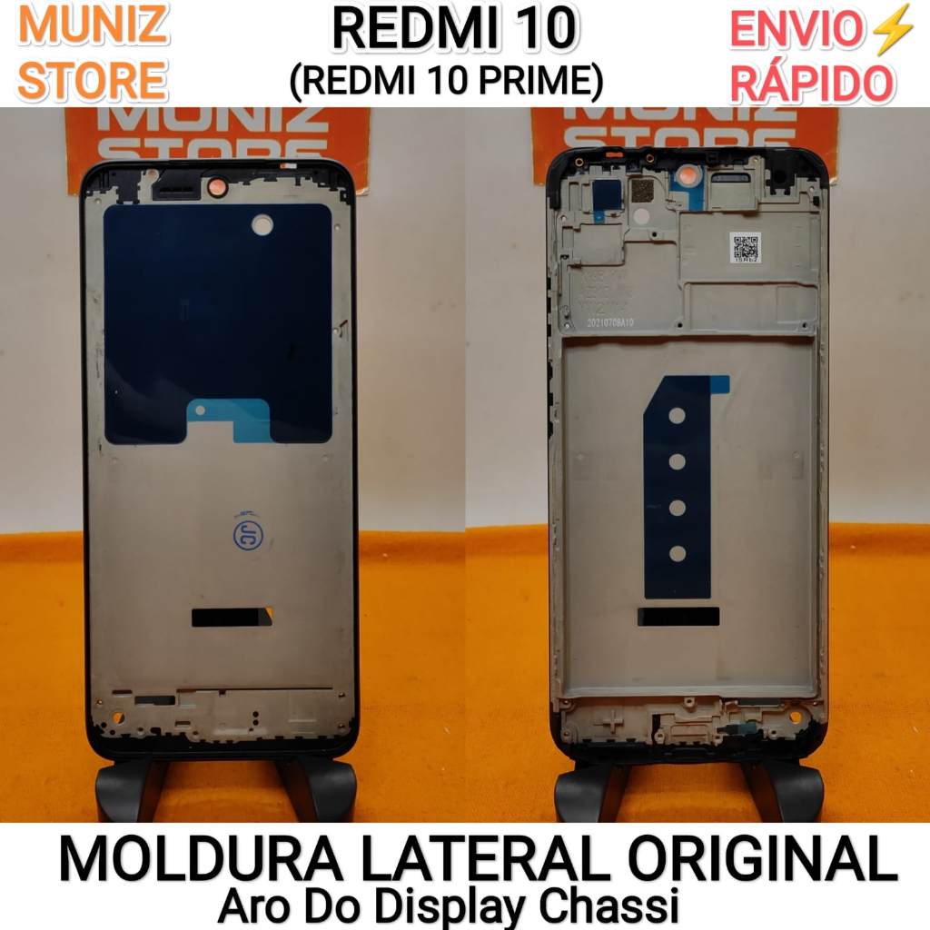 Moldura Aro Redmi 10/Redmi 10 Prime/Redmi 10 2022 Lateral Do Display ...
