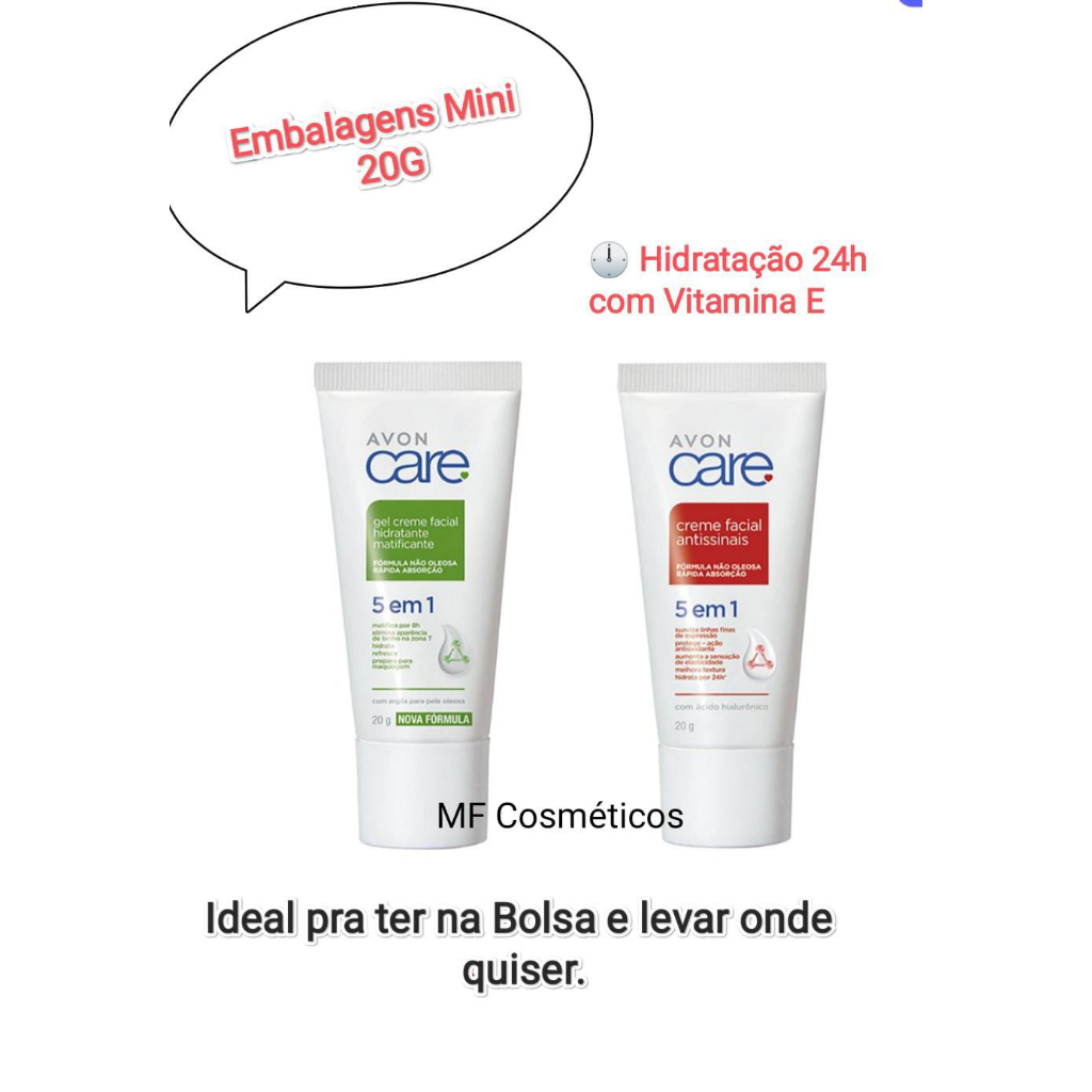 Creme Avon Care Antissinais e Hidratante Facial ** Embalagem Mini 20G ...