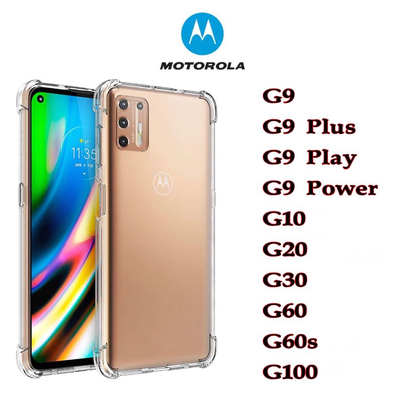 Capa transparente capinha TPU Anti Shock Impacto MOTO G9/G9 PLUS/G9 PAY/G9 POWER/G10/G20//G30 ...