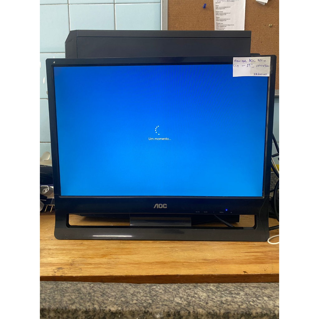 Monitor AOC 19 Polegadas Modelo 913f-w | Shopee Brasil