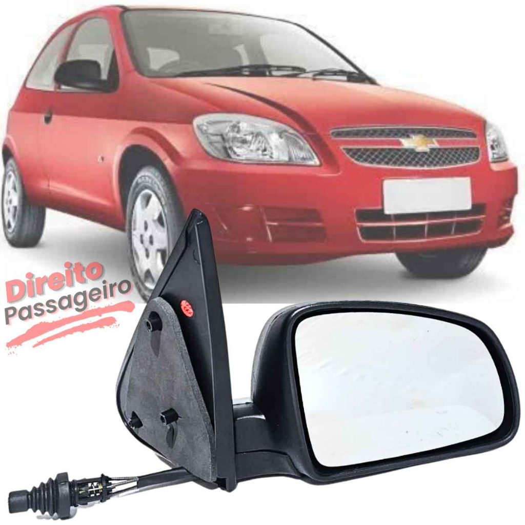 Retrovisor Direito Passageiro Chevrolet Celta Prisma 2007 2008 2009 2010 2011 2012 2013 2014 com ...