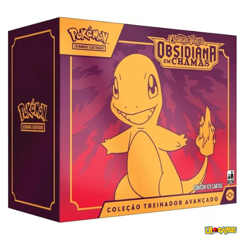Elite Trainer Box Charmander Pokemon TCG Escarlate e Violeta Obsidiana ...