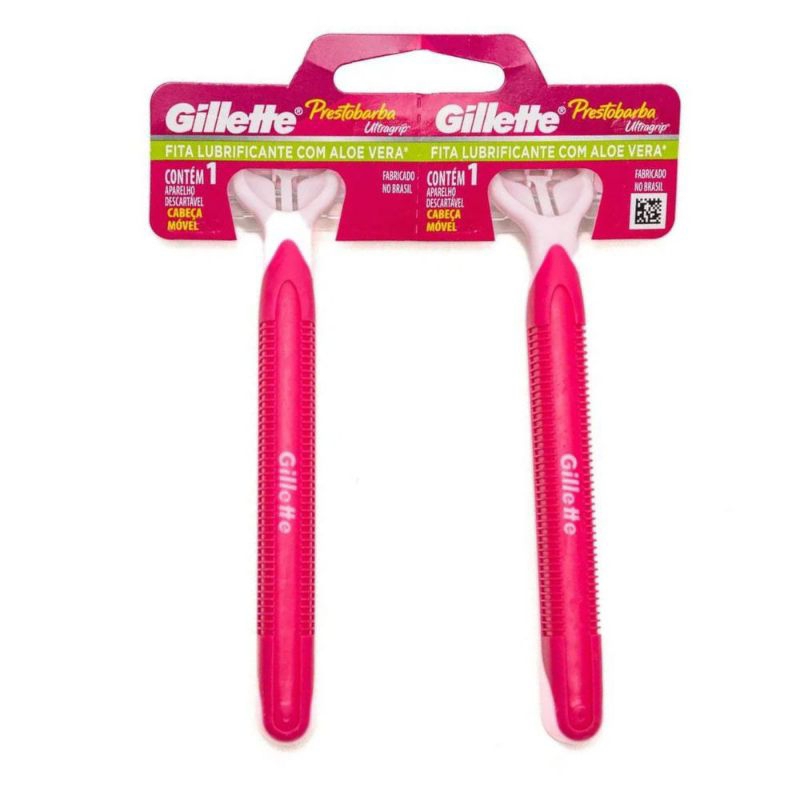 Aparelho De Barbear Descartável Gillette Prestobarba Rosa Ultra Grip 2 ...