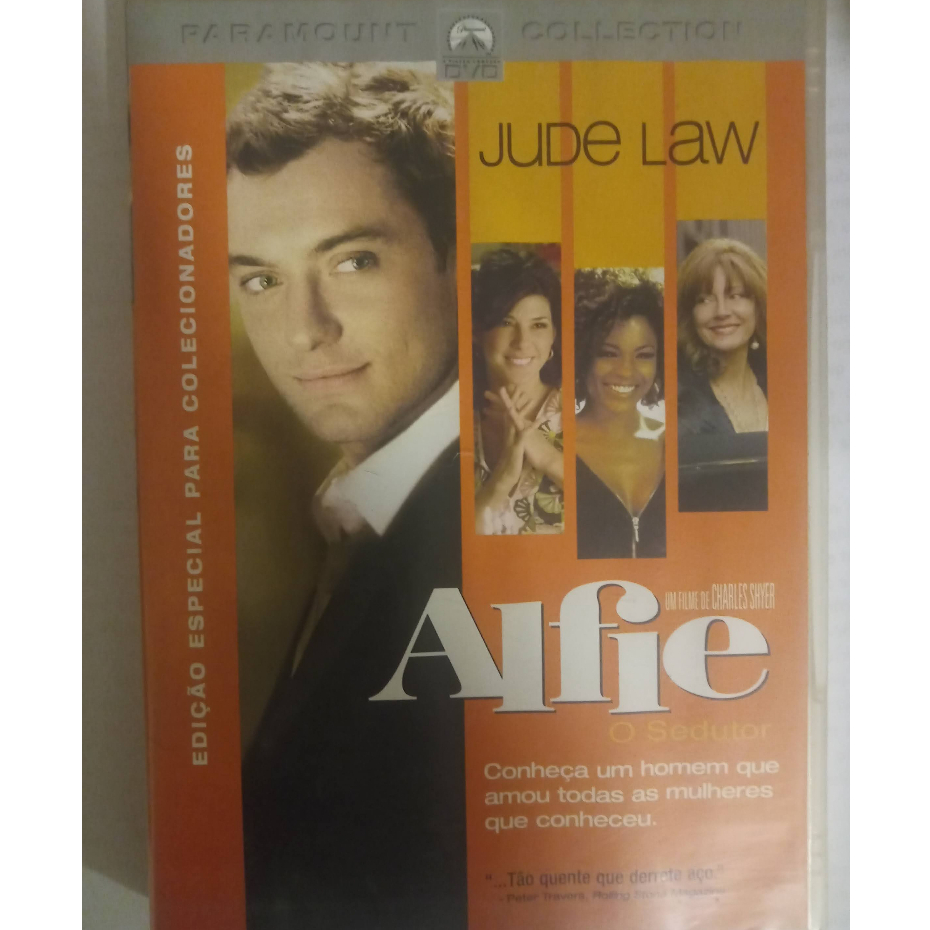 Alfie - jude law - dvd de locadora | Shopee Brasil