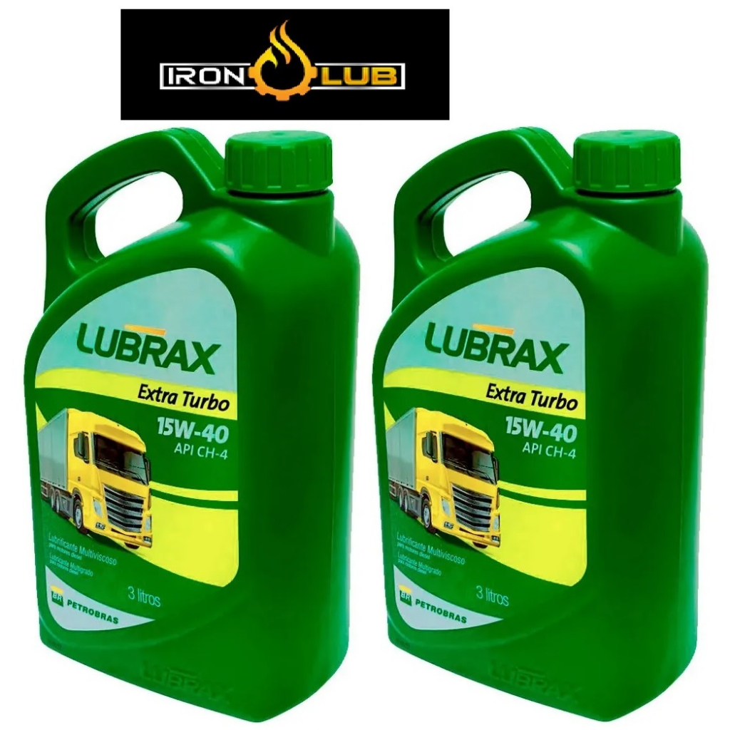KIT COM 2 LUBRAX EXTRA TURBO 3L ( TOTAL 6 LITROS ) | Shopee Brasil