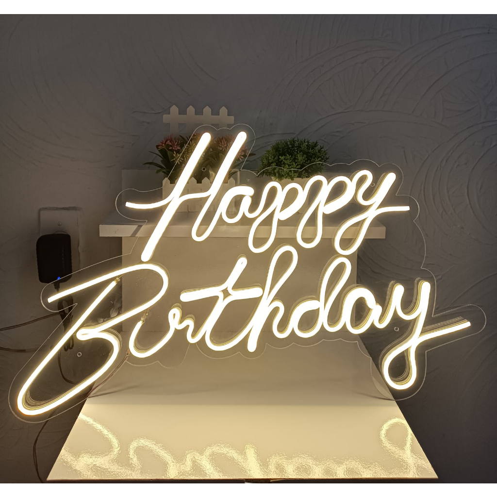 Painel led Happy Birthday | Shopee Brasil