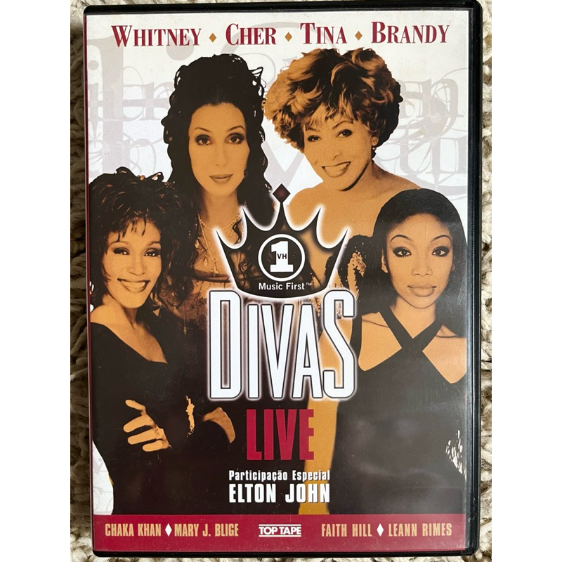 DVD Divas Live 99 (Whitney Houston, Cher, Tina Turner) | Shopee Brasil