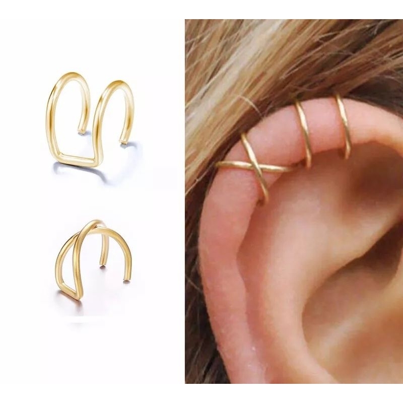 PIERCING FAKE FALSO CONCH ORELHA BOCA AÇO 316 L | Shopee Brasil