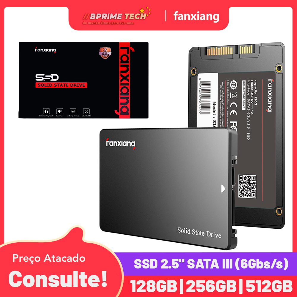 SSD Fanxiang Sata III 128GB, 256GB, 512GB Lacrado | Shopee Brasil