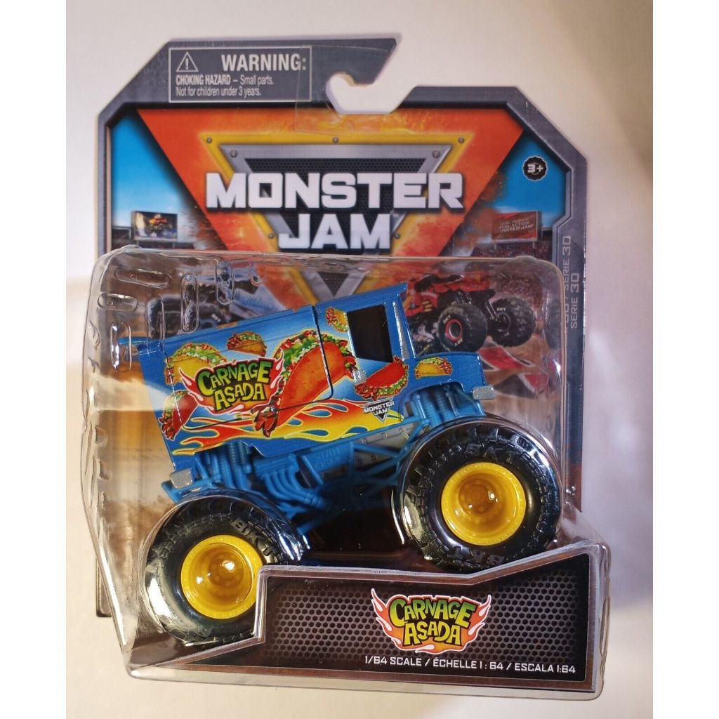 Carrinho Monster Jam 1:64 Carnage Asada - Sunny | Shopee Brasil