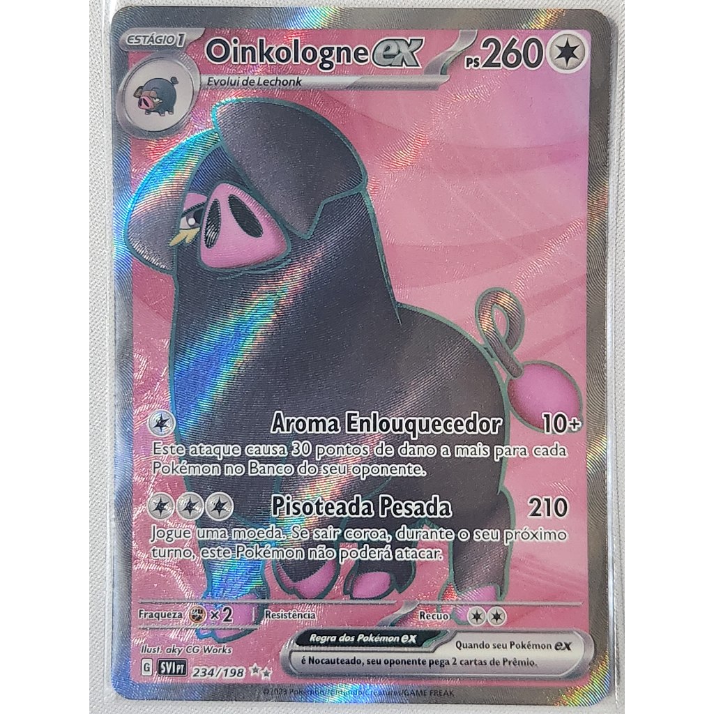 Carta Pokemon Oinkologne ex (234/198) SV1 | Shopee Brasil