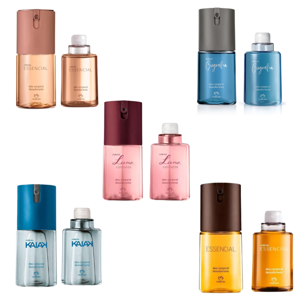 Kit Desodorante Corporal com Refil Natura Masculino e Feminino Spray ...