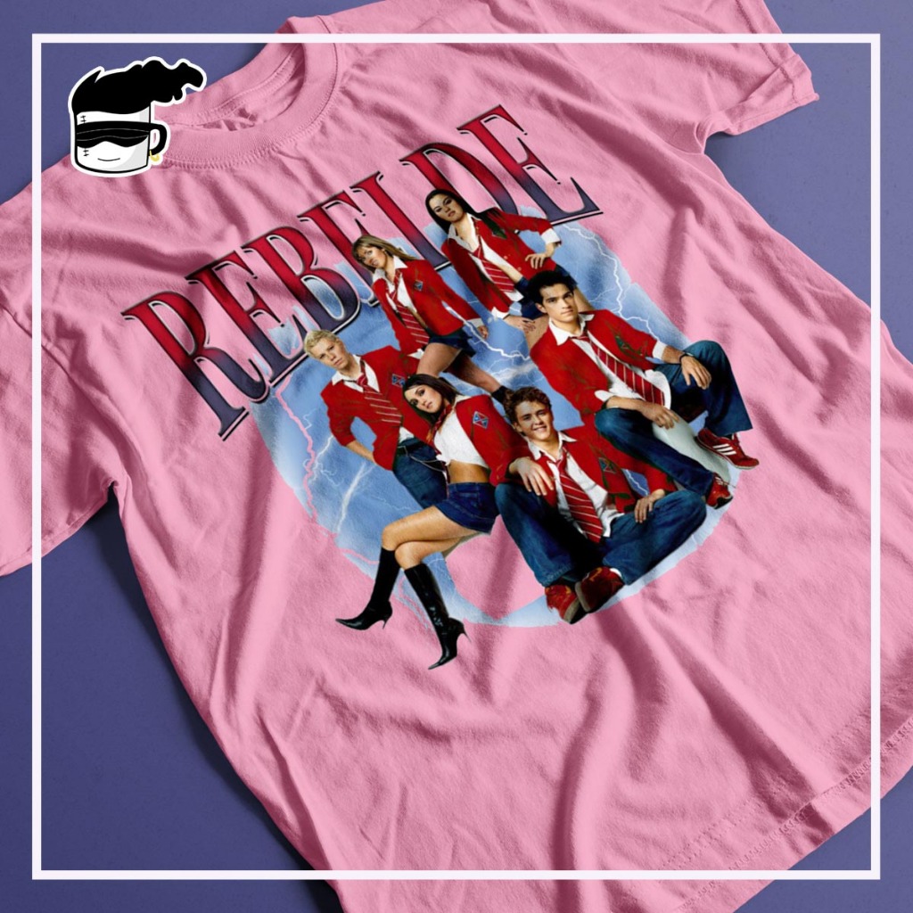 Camisa Rebelde RBD Integrantes Unissex Anahi Anahí Mia Colucci Rosa ...