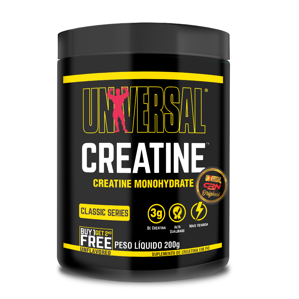 Creatina Universal Pura 200g, Original, com Selo de Autenticidade ...