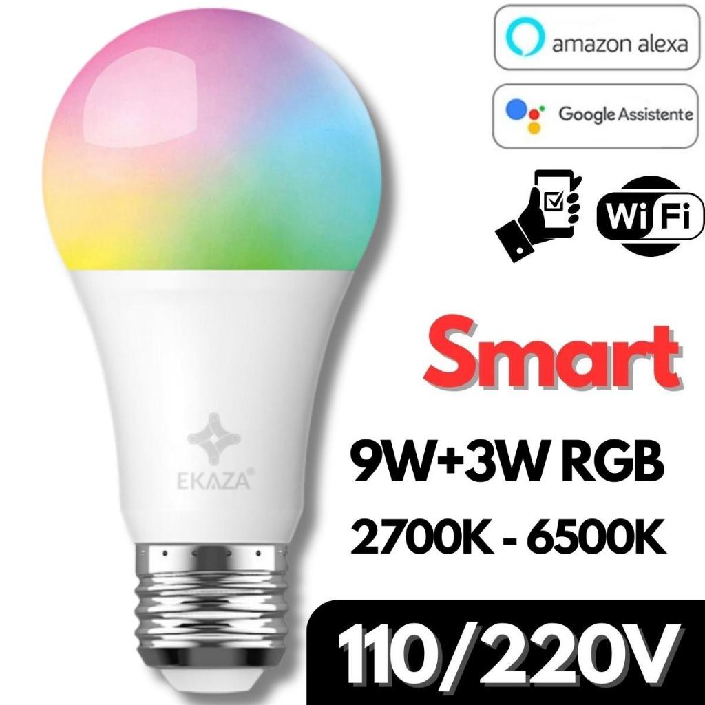 Kit 4x Lampada Led RGB Smart Wifi Colors 9W E27 Alexa e Google Home ...