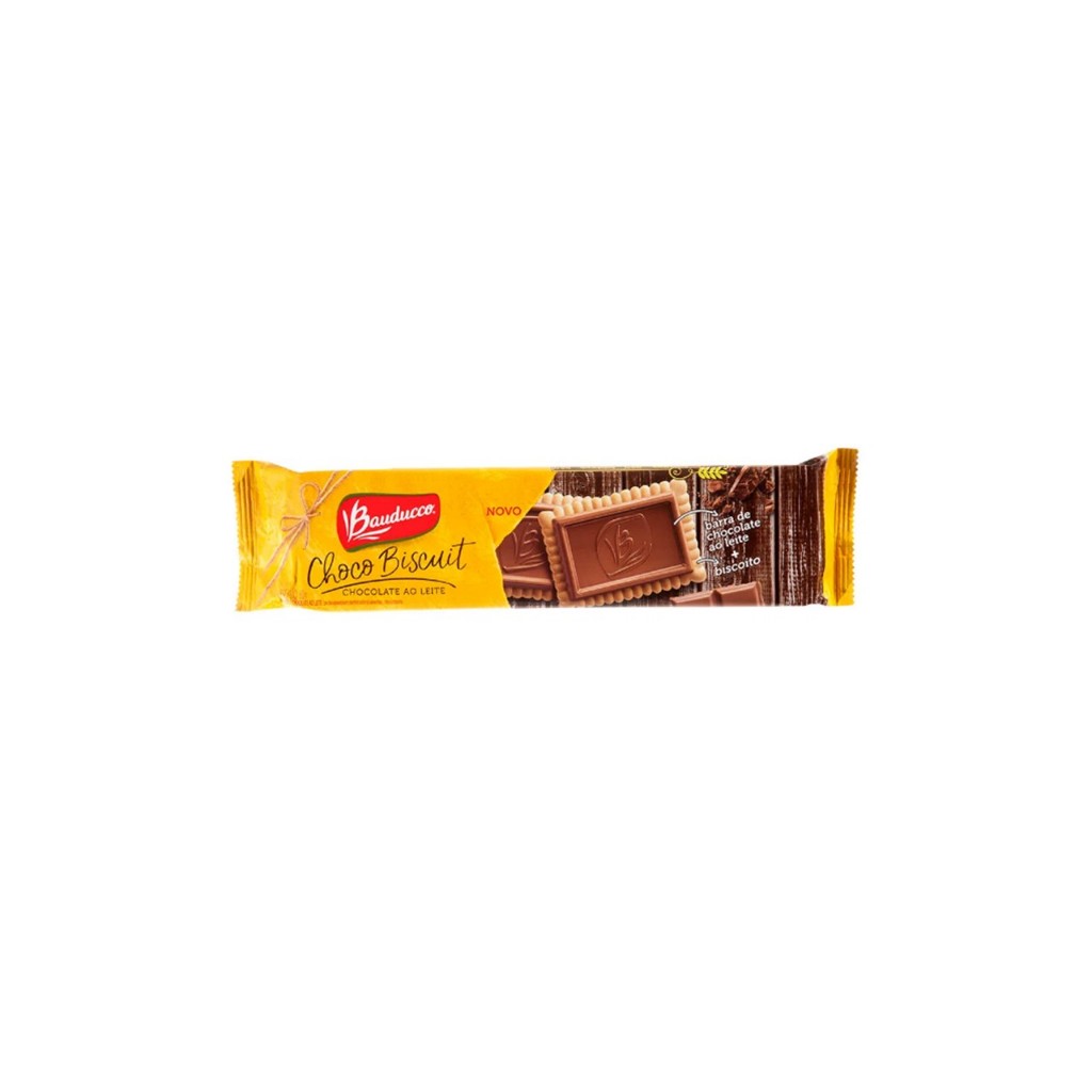Kit Com 06 Biscoito Choco Biscuit Ao Leite Bauducco 80g | Shopee Brasil