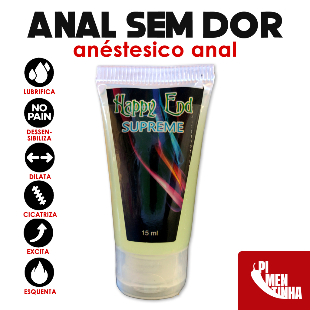 Gel Lubrificante Anestésico Anal 5x1 Dilata Anestesia Cicatriza Sex