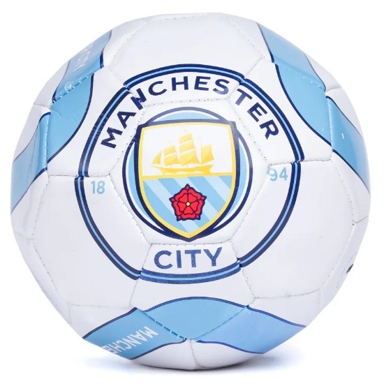 Bola Futebol Manchester City Branco Azul Claro Tam 5 Produto Oficial ...