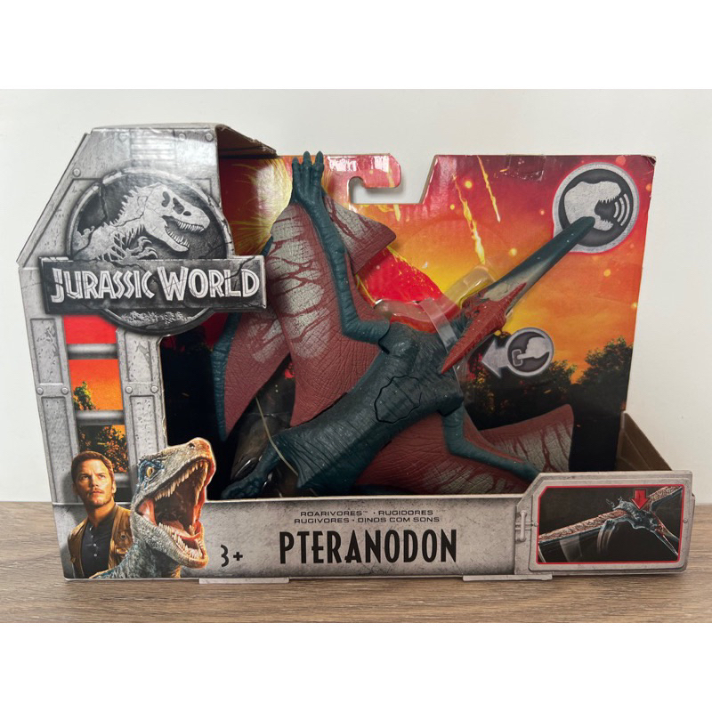 Jurassic World Action Attack Pteranodon Mattel Original Com Som ...