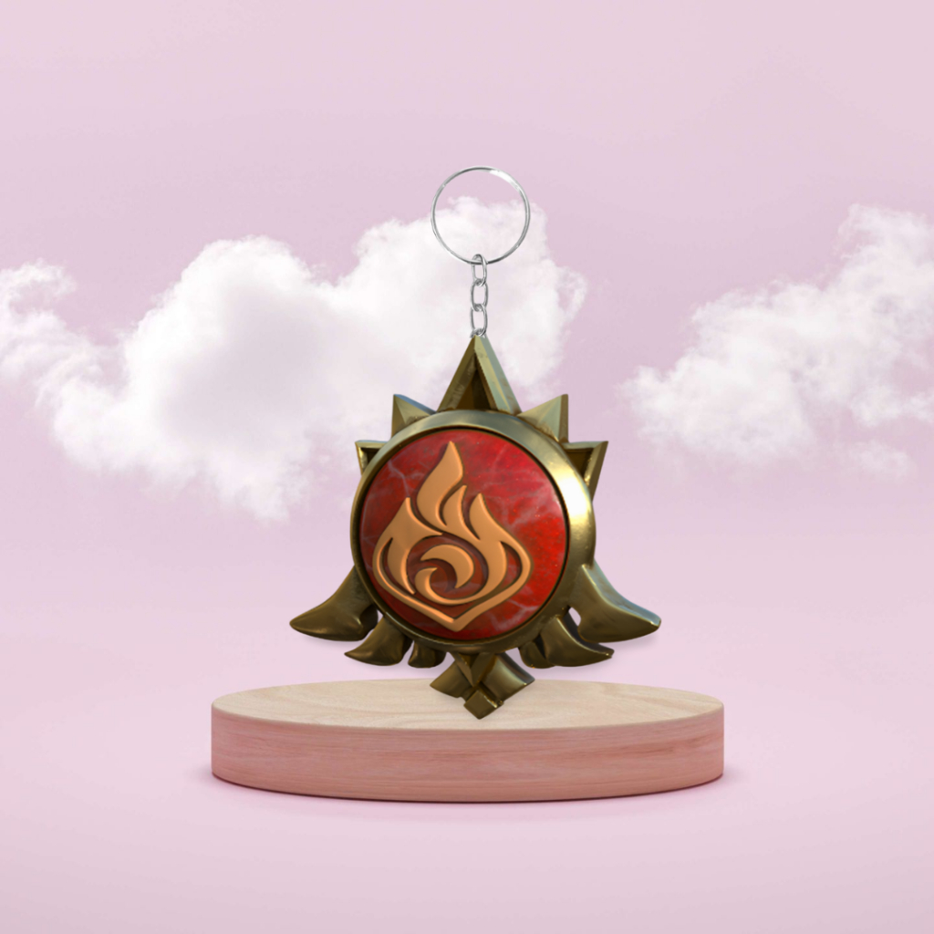 Genshin Impact Chaveiro Mondstadt (Electro,Anemo,Cryo,Dendro,Geo,Hydro ...