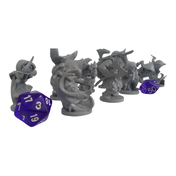 Kit Miniaturas Rpg De Mesa (heroes) Classes De Personagens, COLEÇÃO ...