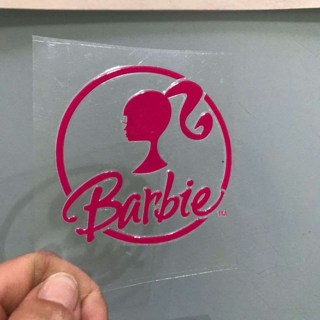 Adesivo Barbie DTF UV auto colante para objetos e superficies ...