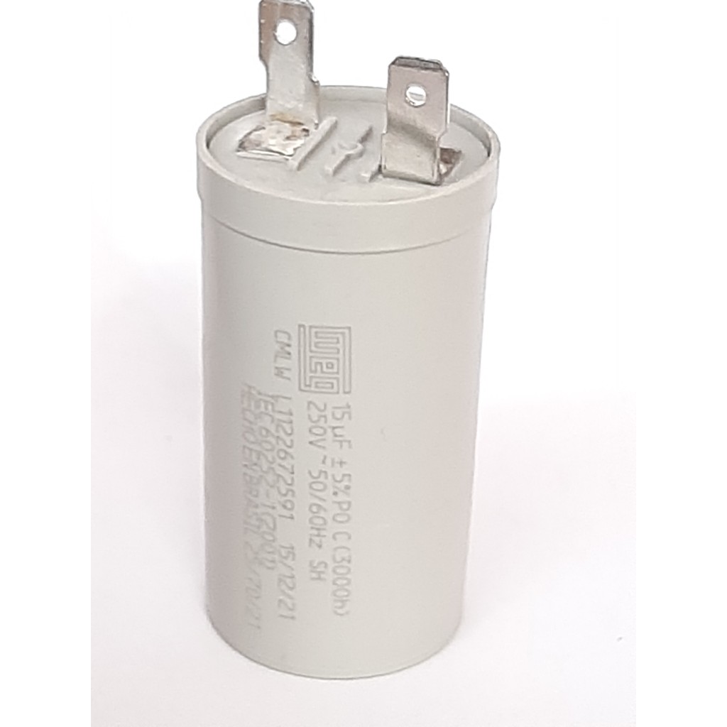 Capacitor 15uf 220v Para Secadora Brastemp 10kg Bsi10 Bsr10 | Shopee Brasil